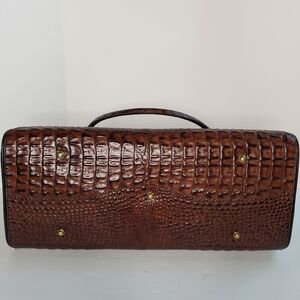 Brahmin | Bags | Brahmin Bevin Brick Lafayette Black Leather W Embossed ...